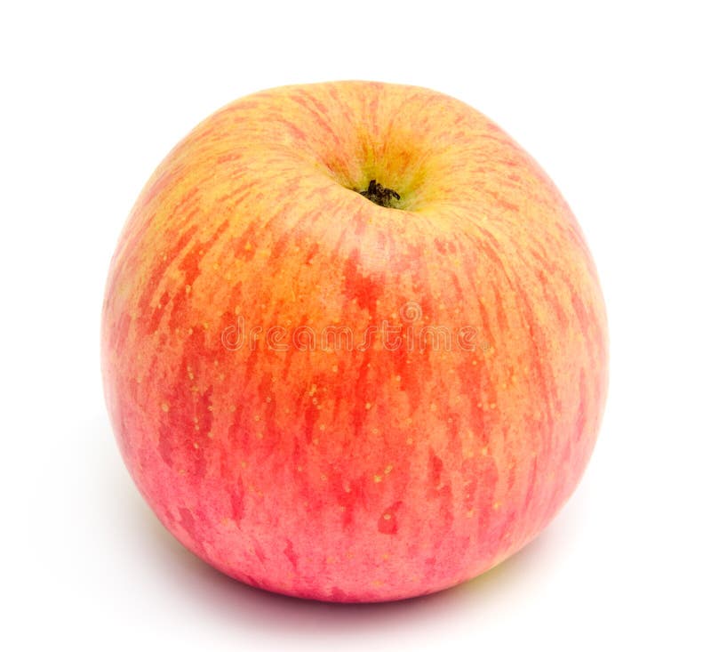 Pomme Rouge De Fuji D'isolement Photo stock - Image du pomme, fuji ...
