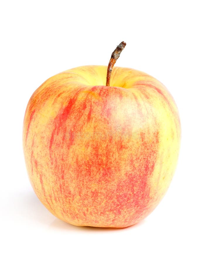 Pomme Jaune Rouge Mûre D'isolement. Image stock - Image du automne ...