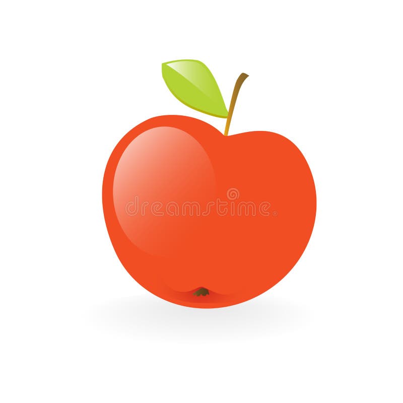 Pomme Rouge De Dessin Stock Illustrations, Vecteurs, & Clipart ...
