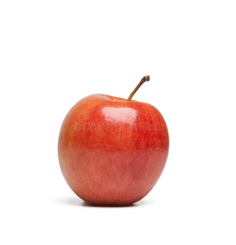 Pomme Rouge D'isolement Sur Le Blanc Image stock - Image du rouge ...