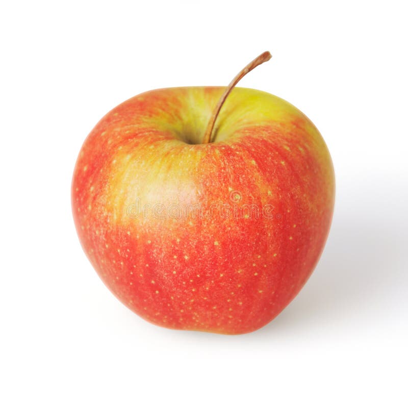 Pomme Rouge D'isolement Sur Le Blanc Photo stock - Image du normal ...