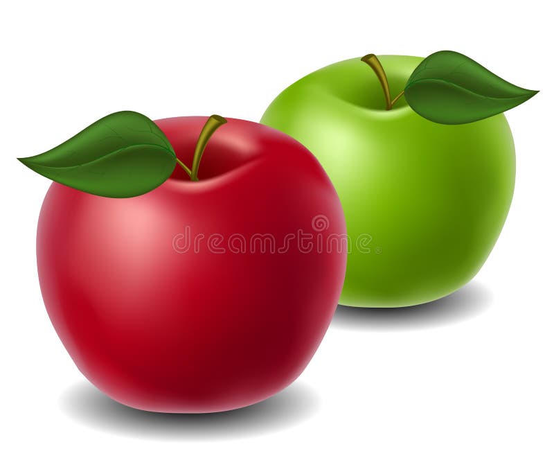 Pommes illustration stock. Illustration du manger, illustration - 9816886