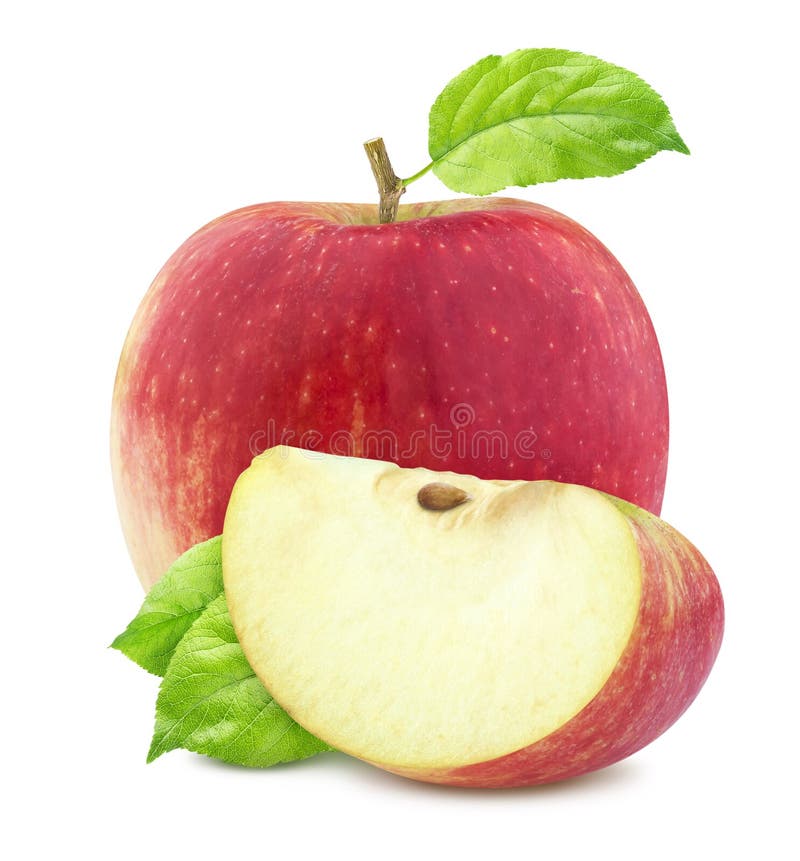 Pomme Rouge Simple D'isolement Sur Le Fond Blanc Photo stock - Image du ...
