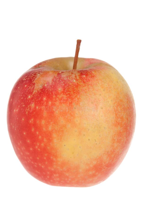Une Pomme Rouge Mûre Simple D'isolement Sur Un Fond Blanc Photo stock ...