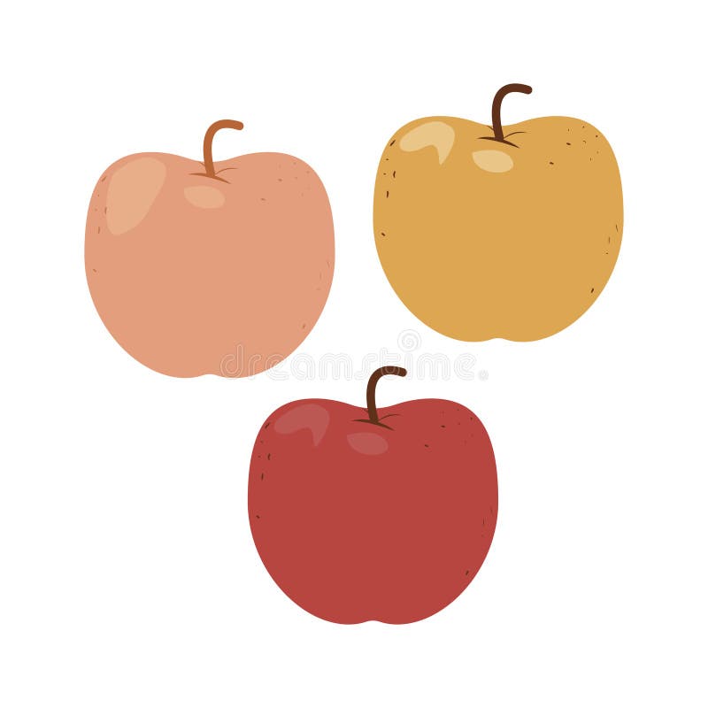 Pomme Vectorielle D'automne Illustration de Vecteur - Illustration du ...