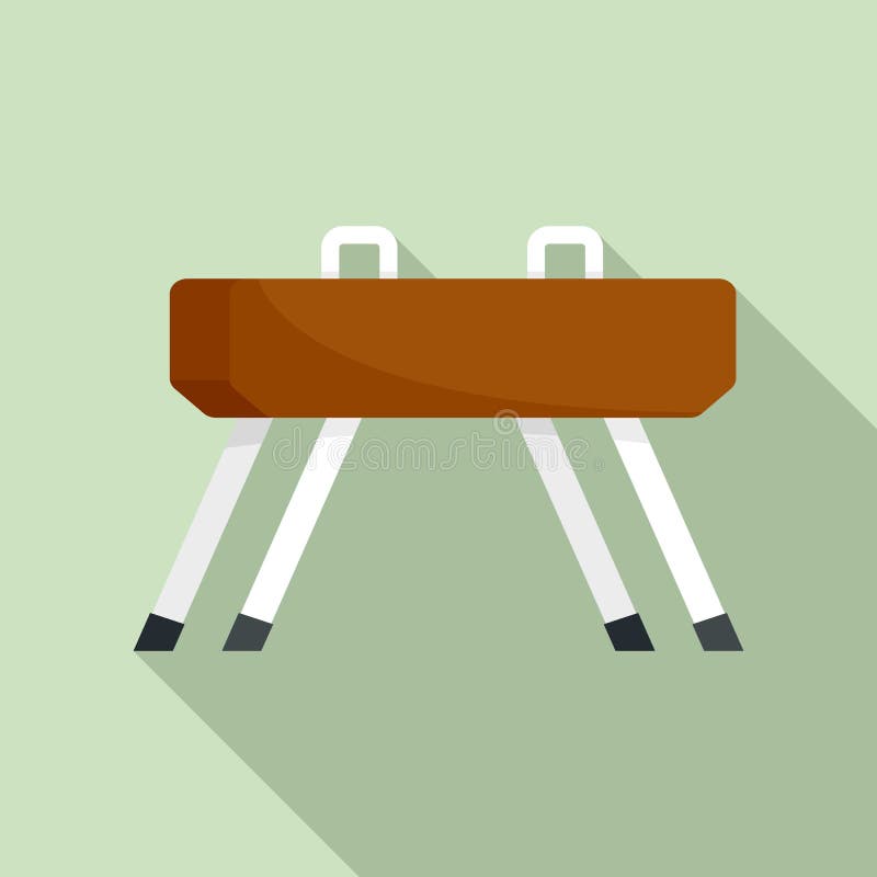 Pommel Horse Icon, Flat Style Stock Vector - Illustration of side, club ...