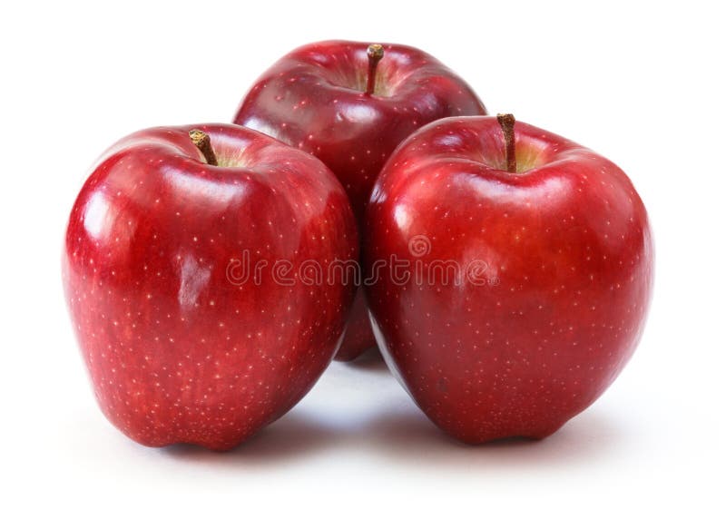 Pommes rouges image stock. Image du organique, blanc - 30366093