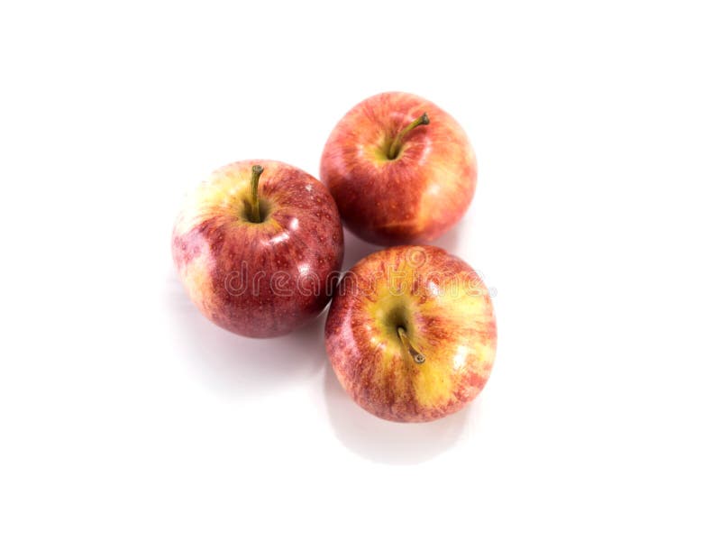 Pommes rouges d'isolement image stock. Image du sain - 64403335