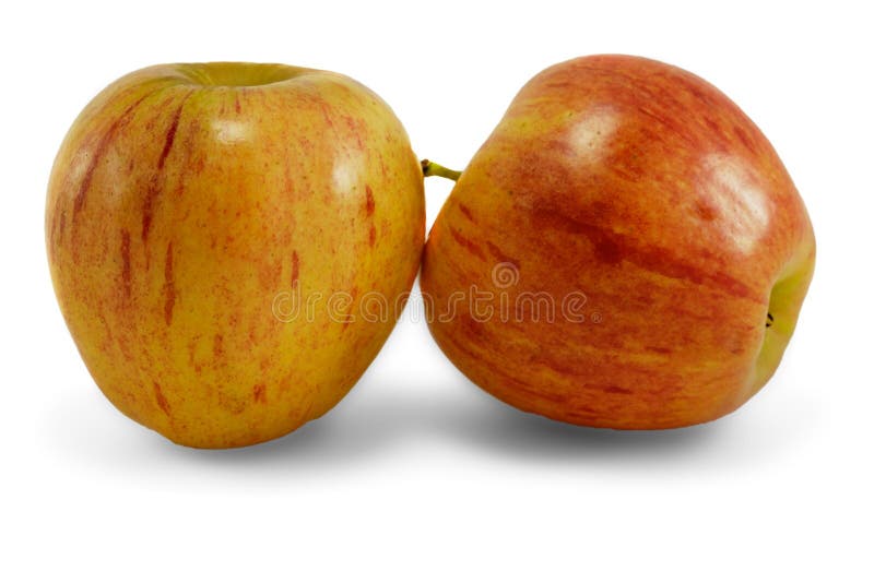 Pommes Rouges D'isolement Sur Le Fond Blanc Photo stock - Image du ...