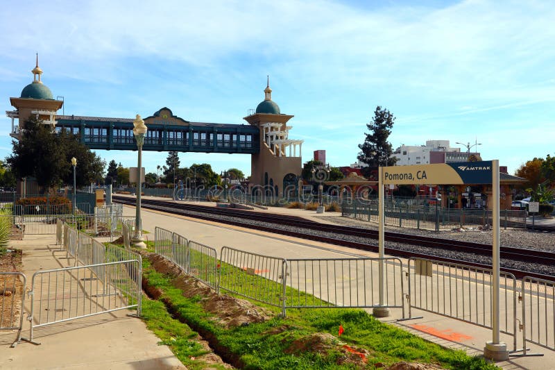 Pomona, California: Historic Pomona Train Station Editorial Photo ...