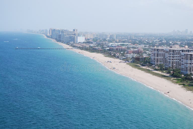 Pompano Beach stock image. Image of sign, beach, coastline - 48708059