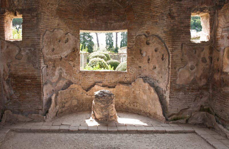 Pompei - Forntida Rome - Hus Av Octavius Quatro Fotografering för ...