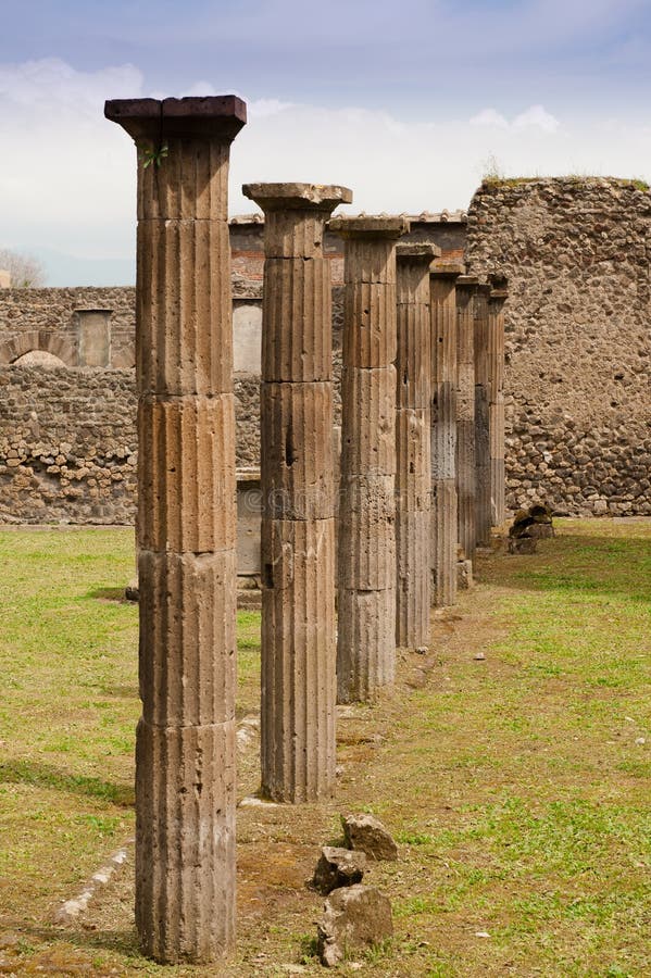 Pompei - Oud Rome - Huis Van Octavius Quatro Stock Afbeelding - Image ...