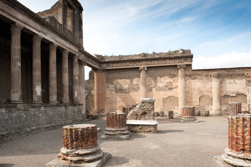 Pompei - Oud Rome - Huis Van Octavius Quatro Stock Afbeelding - Image ...