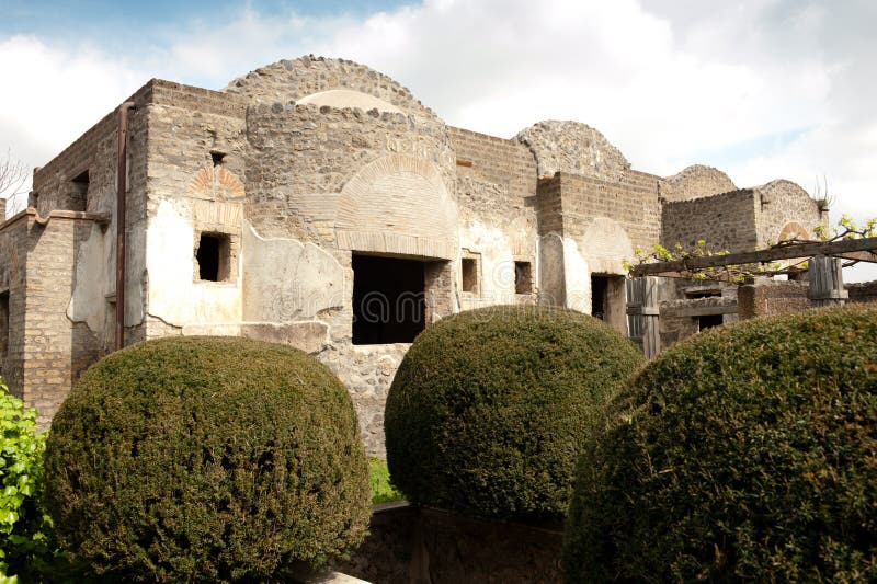 Pompei - Oud Rome - Huis Van Octavius Quatro Stock Afbeelding - Image ...