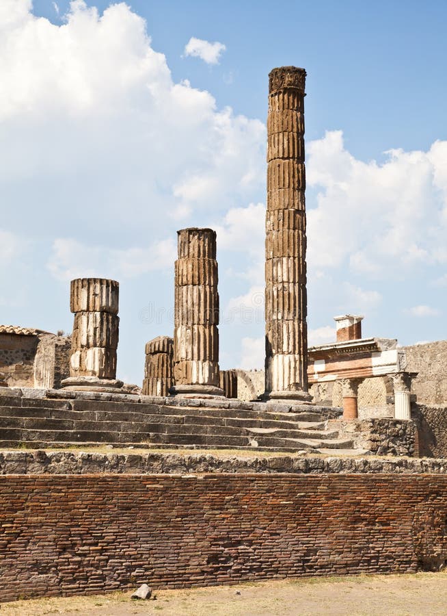 Pompeii - Archaeological Site Stock Image - Image of pompeii, heritage ...