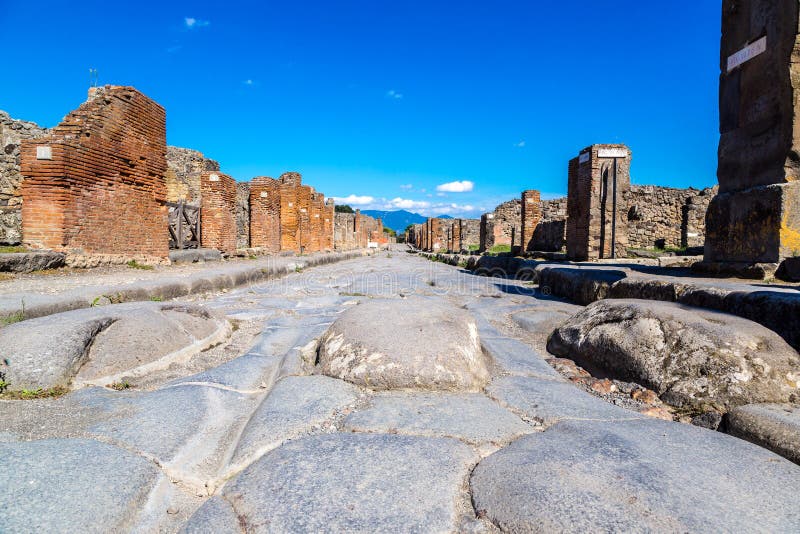 Pompeii city stock image. Image of europe, building - 187918123