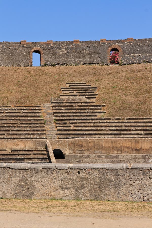 Pompeii Colosseum stock photo. Image of historical, site - 25551796