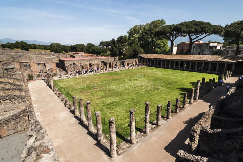 Pompeii Palestra stock image. Image of roman, heritage - 35411139