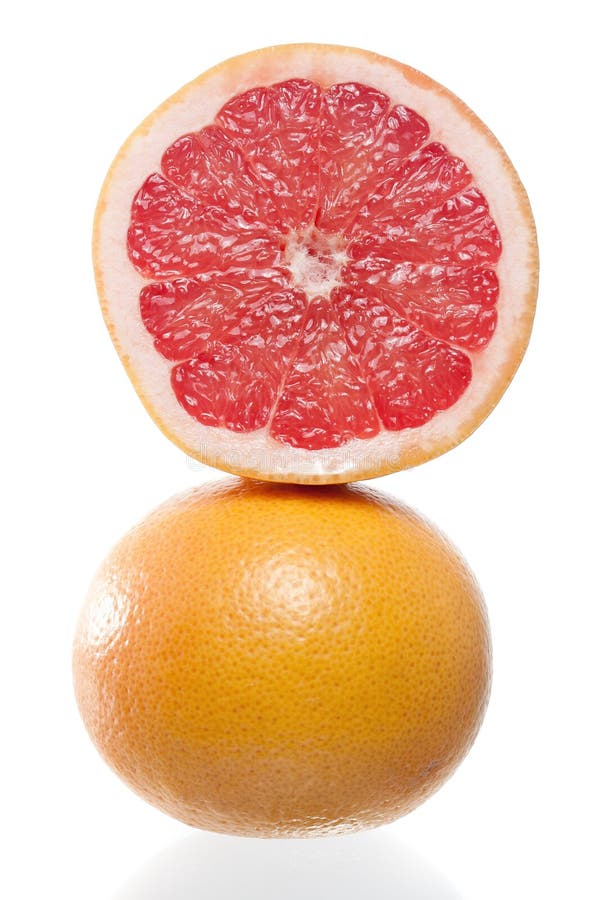 Il Pompelmo Rosso Sugoso Ha Isolato Immagine Stock - Immagine di ...