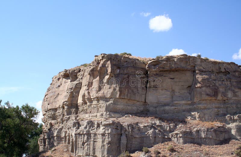 Pompey s Pillar stock photo. Image of rock, carved, sacagawea - 1033586