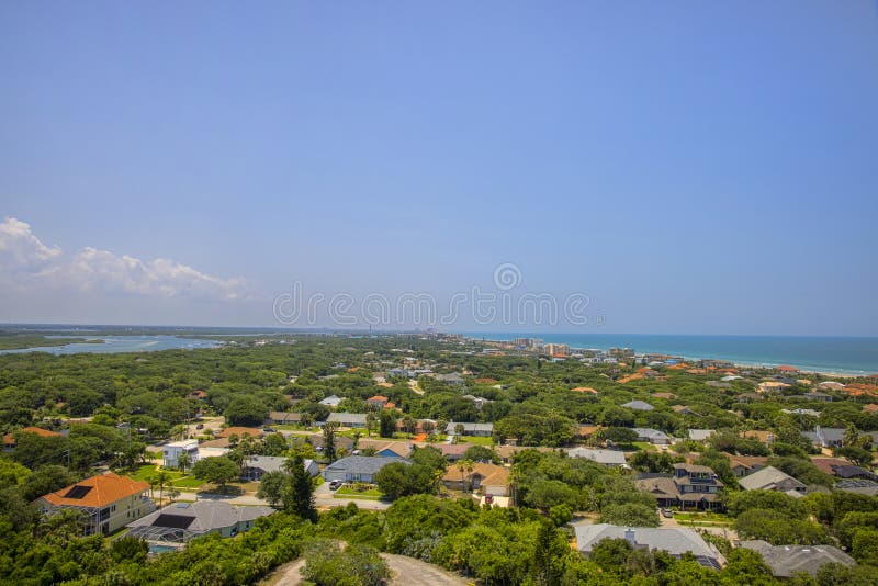 Ponce Inlet Coastline stock photo. Image of american - 348936388