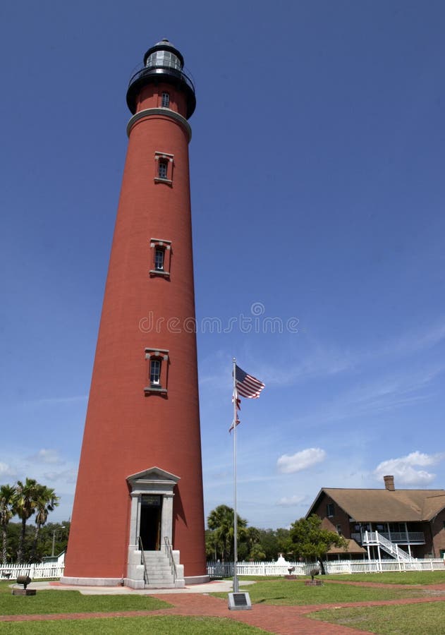 Ponce Inlet Lighthouse stock photo. Image of inlet, warning - 3256706