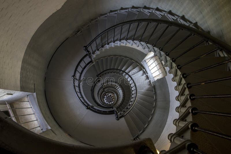 Ponce Inlet Lighthouse, Interior Staircase Stock Image - Image of ...