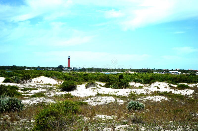 Ponce Inlet Lighthouse stock image. Image of sand, view - 69915269