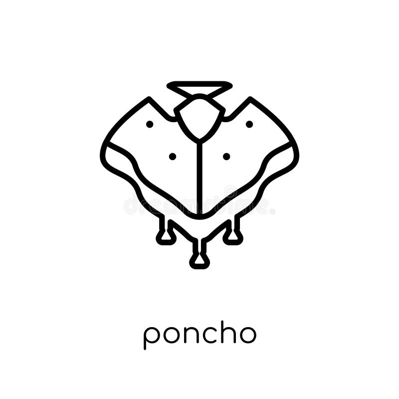 Poncho Outline Stock Illustrations – 939 Poncho Outline Stock ...
