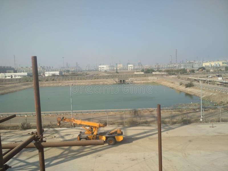 A Pond at Construction Site. Editorial Image - Image of etcn, worlds ...