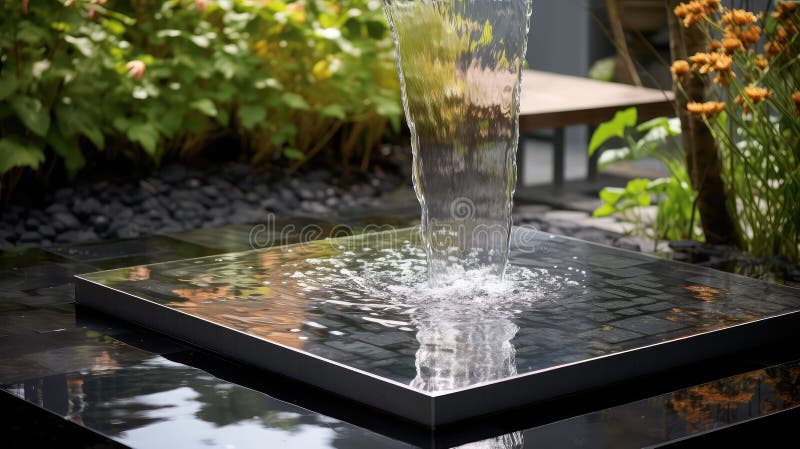 Pond Decorative Elements Water Stock Illustration - Illustration of ...