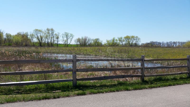 Pond and Fence stock photo. Image of calm, pond, beautiful - 91192340