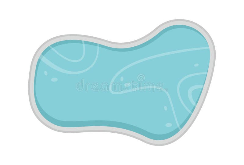 Pond Flat Icon Architectural and Landscape Elements Stock Vector ...