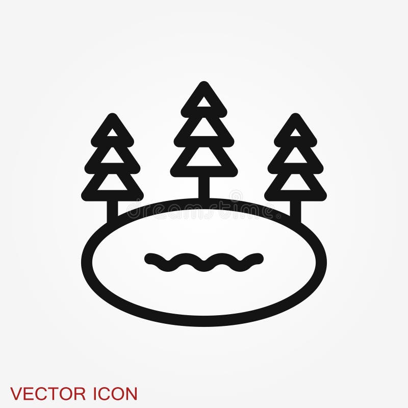 Pond Icon Illustration Isolated Vector Sign Symbol Stock Illustration ...