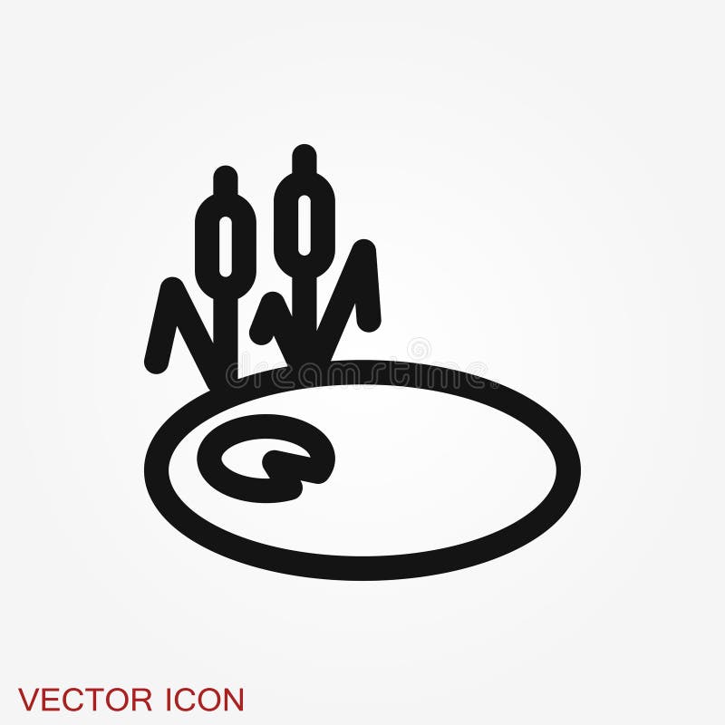 Pond Icon Illustration Isolated Vector Sign Symbol Stock Illustration ...