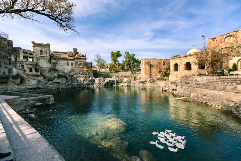 Katas Raj Temple Punjab Pakistan Stock Photo - Image of steps, ducks ...