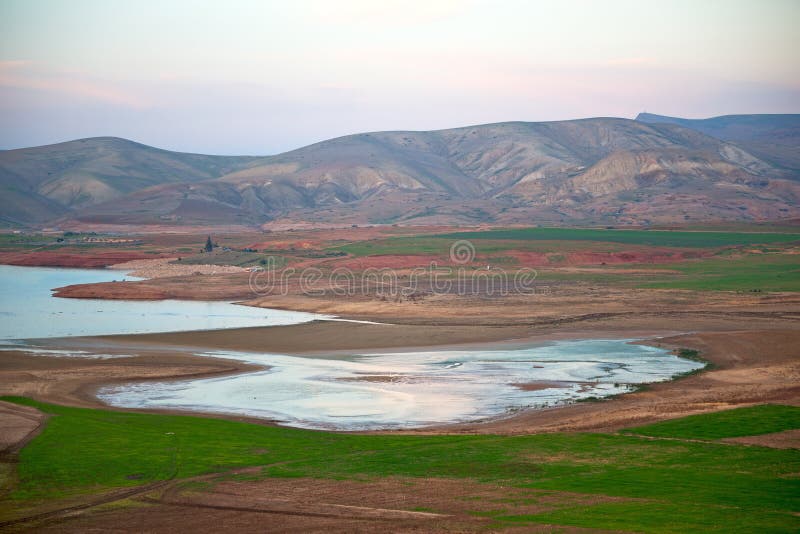 Pond and lake in land stock image. Image of landscape - 58427999