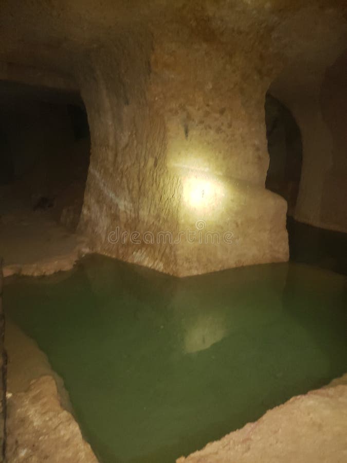 Pond in the Phosphate Mine in Aruba Stock Photo - Image of lighting ...