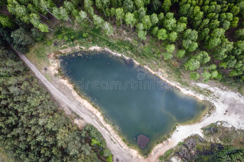 Pond in Poland stock photo. Image of forest, voivodeship - 382391566