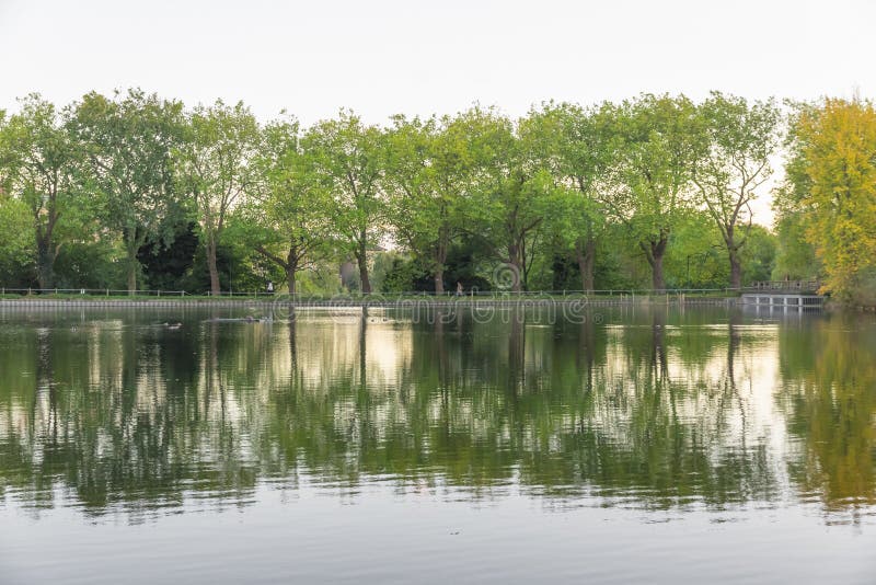 Pond Side Walking Path at Hampstead Heath in London Stock Image - Image ...