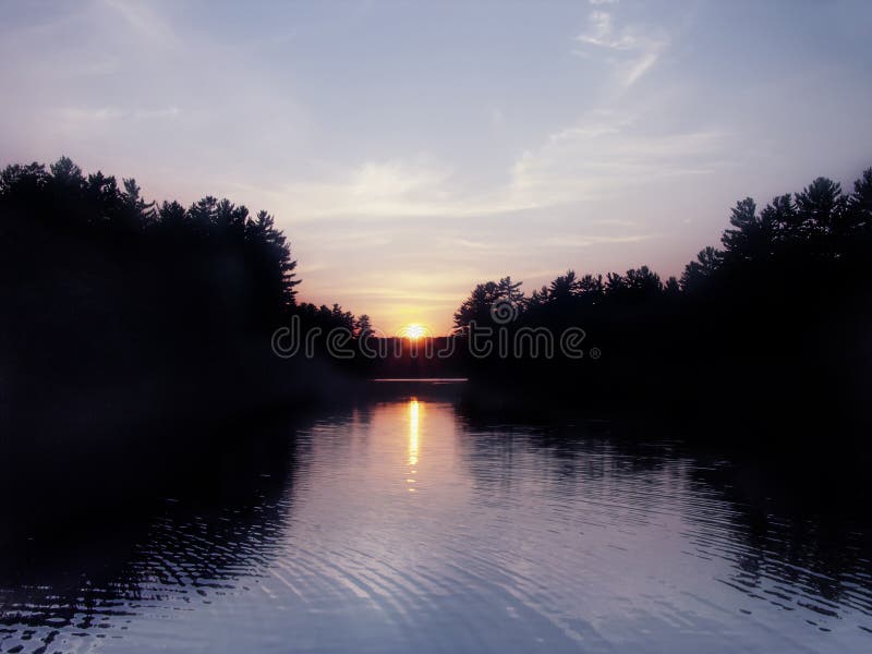 Pond Sunset stock photo. Image of scenery, outlook, pond - 98451526