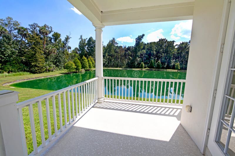 Pond View stock photo. Image of real, blue, america, residence - 84232392