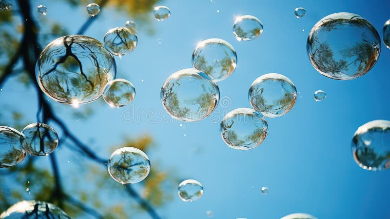 Pond water bubble pattern stock illustration. Illustration of peaceful ...