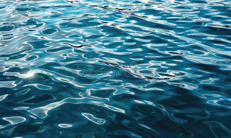 Pond Water Surface with Small Waves and Ripples Closeup Stock Image ...