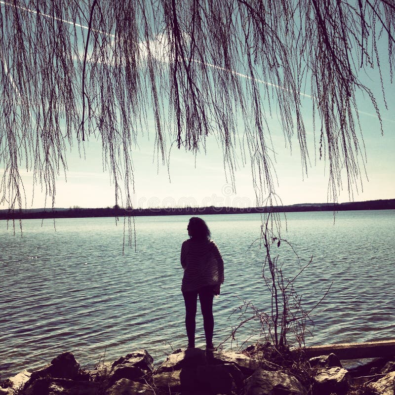 Pondering editorial photography. Image of pondering, dusk - 51417567