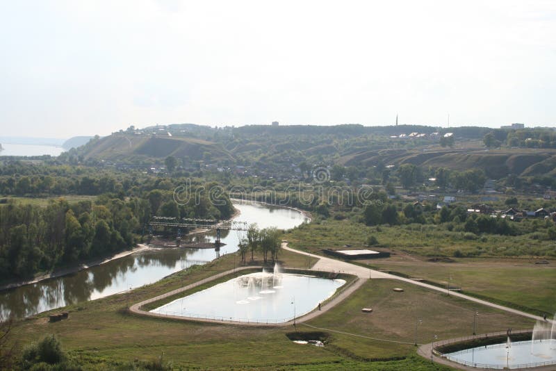 Ponds in the City of Elabuga Stock Image - Image of ponds, landscape ...