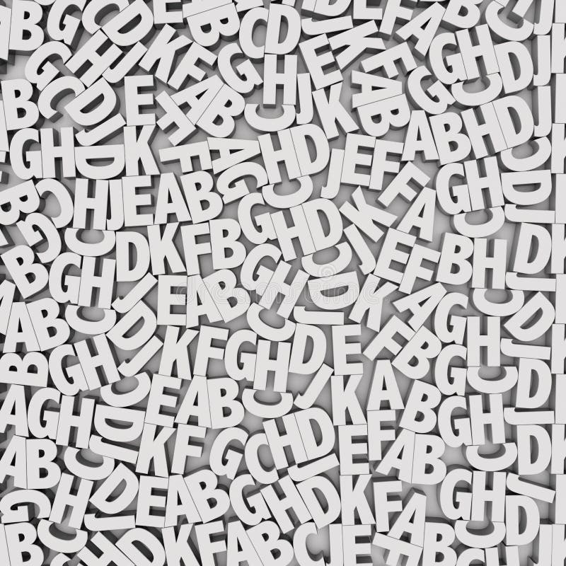 Textura Abstracta Con Las Letras. Ilustración del Vector - Ilustración ...