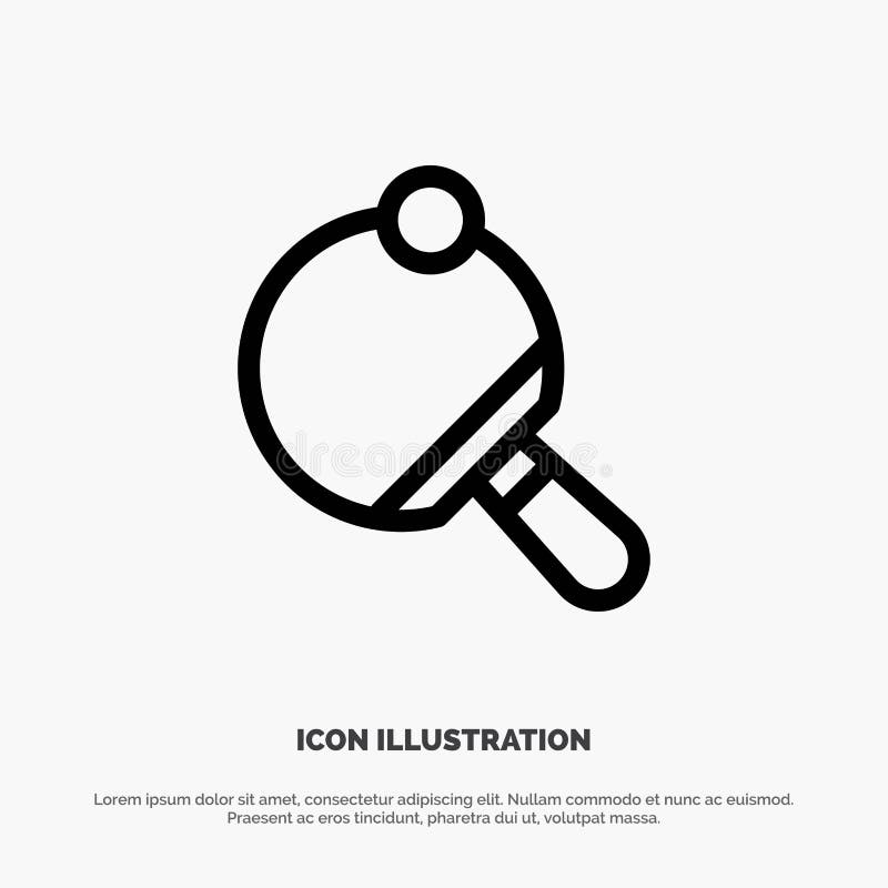 Pong, Racket, Table, Tennis Blue Icon on Abstract Cloud Background ...