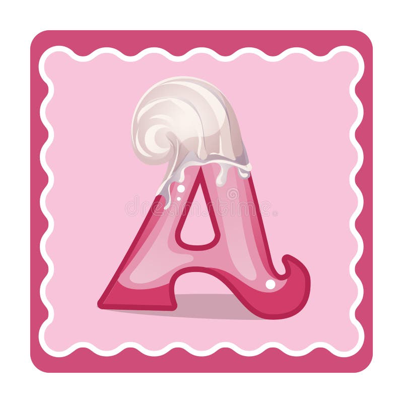 Ponga Letras a Los Caramelos Stock de ilustración - Ilustración de ...